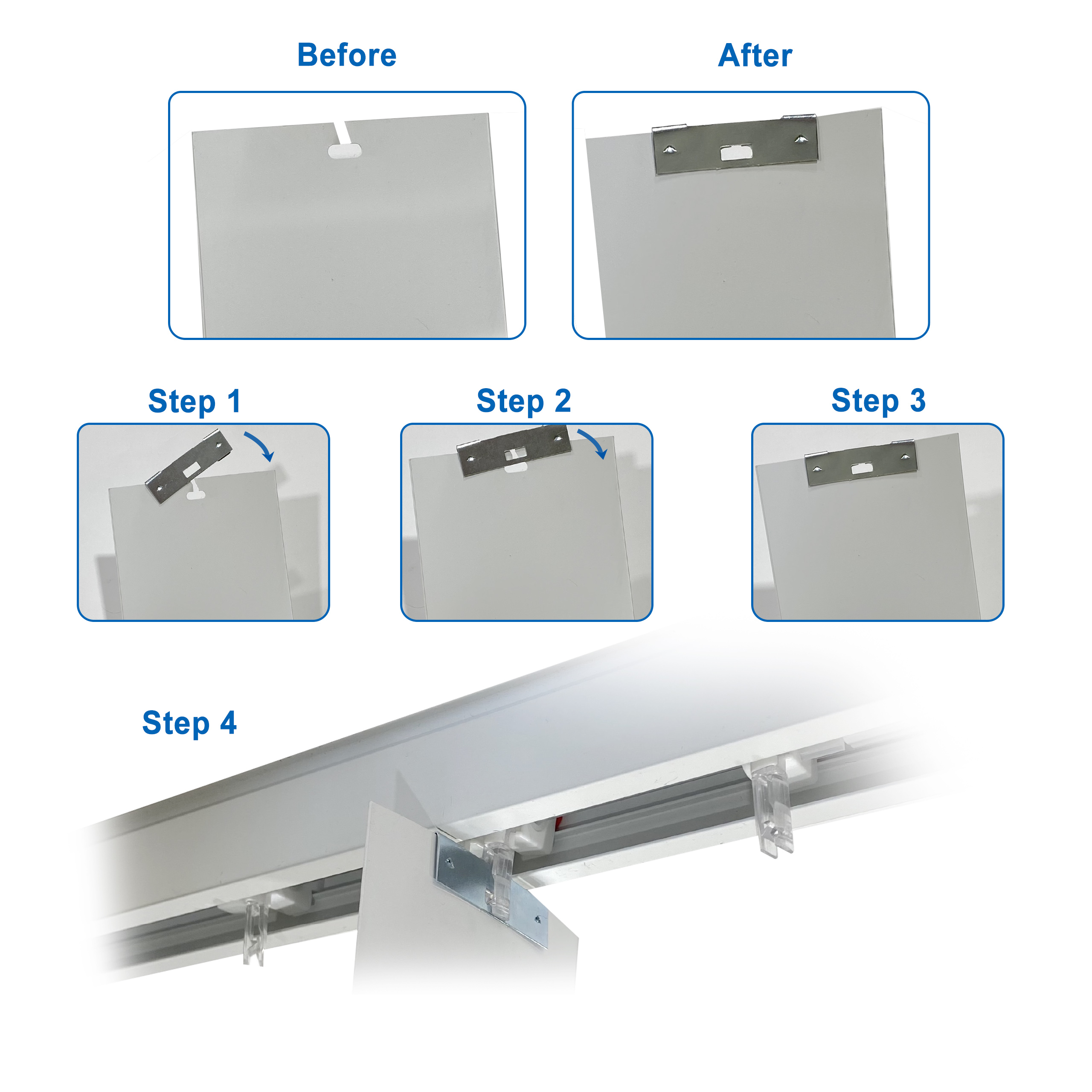 Vertical Blind Vane Saver – 4pcs Set – Perfect Decor